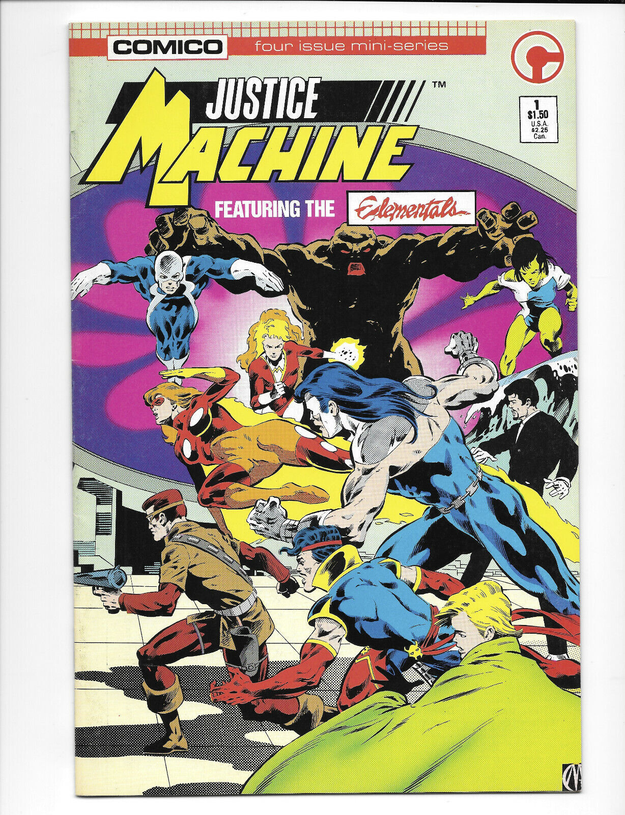 Justice Machine #1-4 1986 Comico Comics [Choice] | eBay