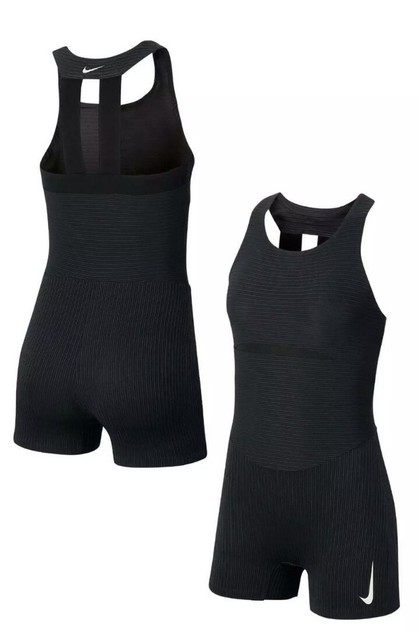 Nike Women's Running Bodysuit Race Unitard Ck4234-010 Size M for sale ...