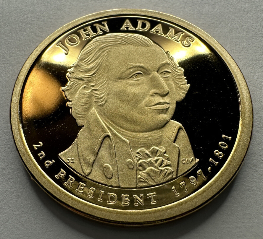 2007-S John Adams Presidential $1 Dollar PROOF Coin from US Mint Proof ...