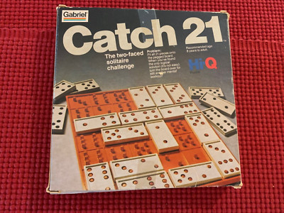 Vintage "Catch 21" Puzzle Game Complete- Solitaire (1978) Domino Hi-Q ...