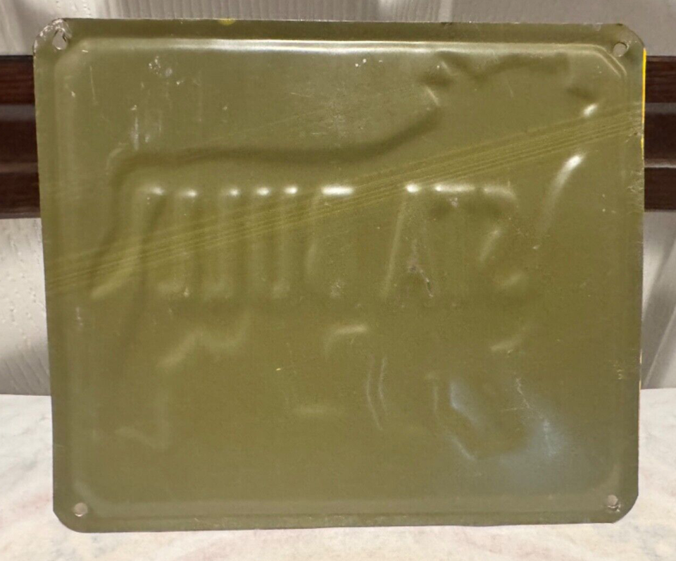 Early Rare Vintage Sta-bull fence co Detroit metal sign Maker Marked | eBay