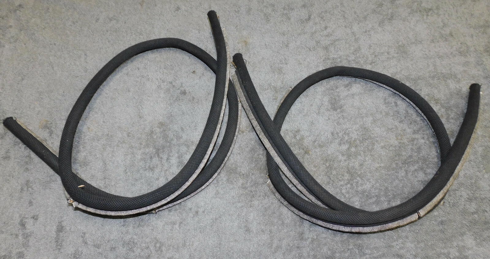 1949-1957 Ford Mercury Cars NOS BLACK CLOTH DOOR HEADLINER WINDLACE ...