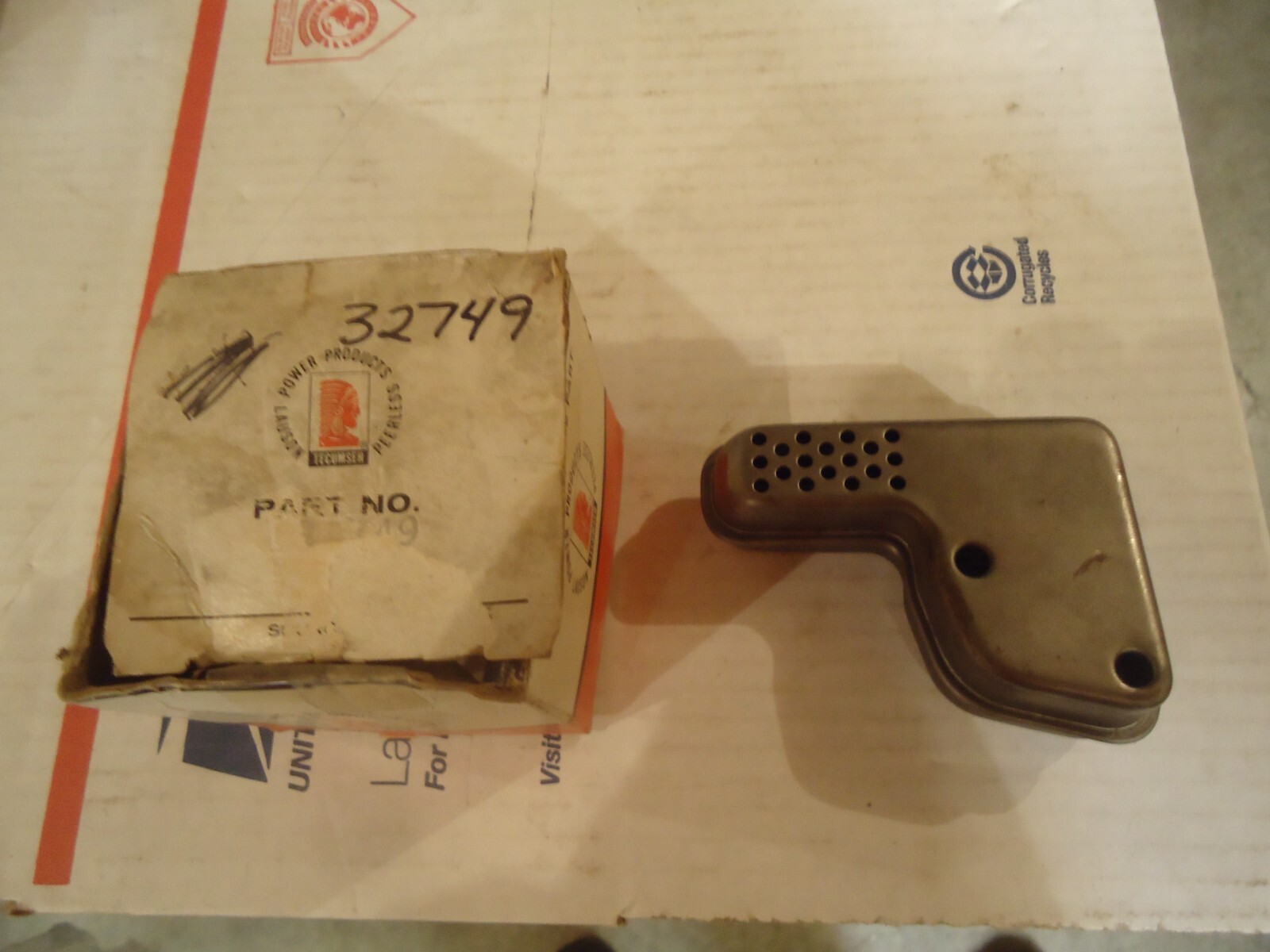 New Tecumseh 32749 Exhaust Muffler Genuine Tecumseh OEM Replacement ...