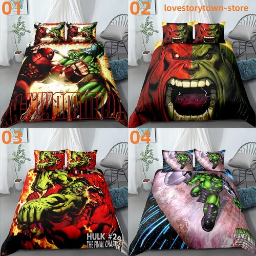 Hulk Cartoon Single/Double/Queen/King/Super King Bed Doona/Duvet/Quilt ...