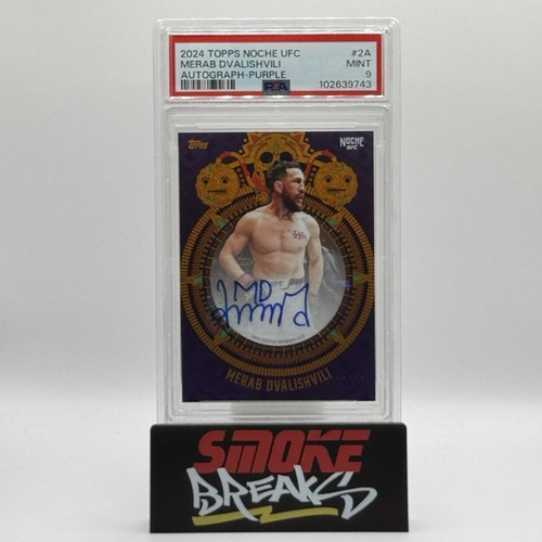 2024 Topps Noche UFC Merab Dvalishvili Autograph Auto Purple /25 PSA 9 ...