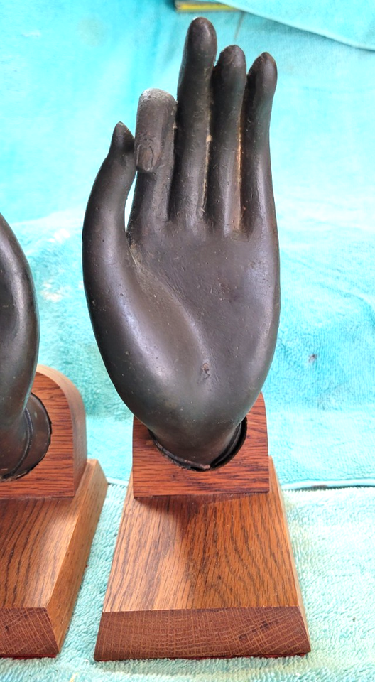 Antique 19th Century Thai Bronze Buddha Hand with 'Dhyani Mudra ...