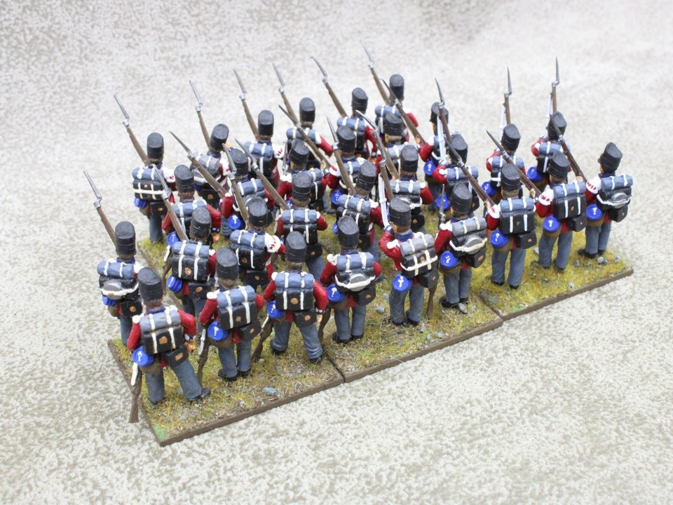28mm Napoleonic BRITISH INFANTRY x30 Painted Perry Miniatures 32462 ...