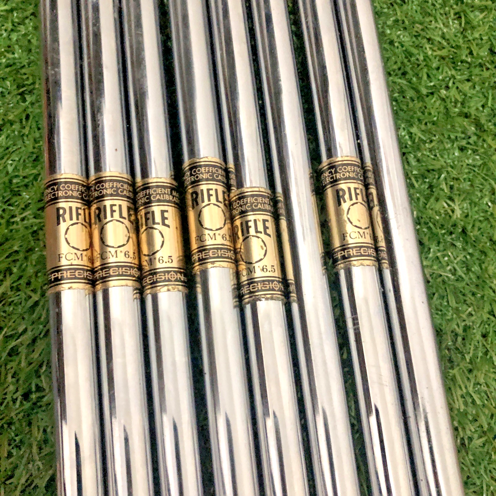 Set of 8 Precision Rifle 6.5 FCM Stepless Steel iron Shaft .355" Tip ...