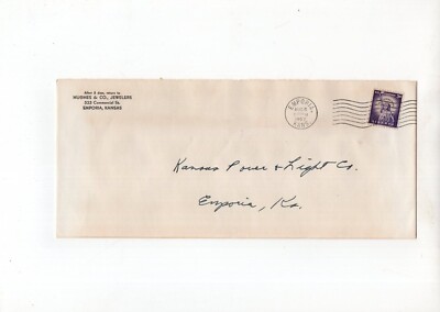1957 Emporia Kansas Centennial Envelope, Hughes & Co., Jewelers, 523 ...