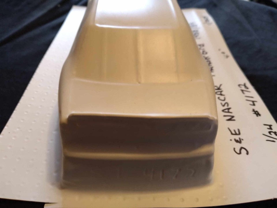 1/24 SCALE SLOT CAR BODY CLEAR 1988-89 NASCAR T- BIRD WITH WINDOW MASK ...
