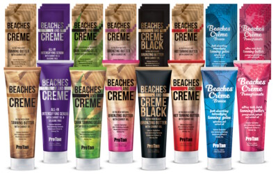Pro Tan Beaches and Creme Collection sunbed tanning lotion cream ALL ...