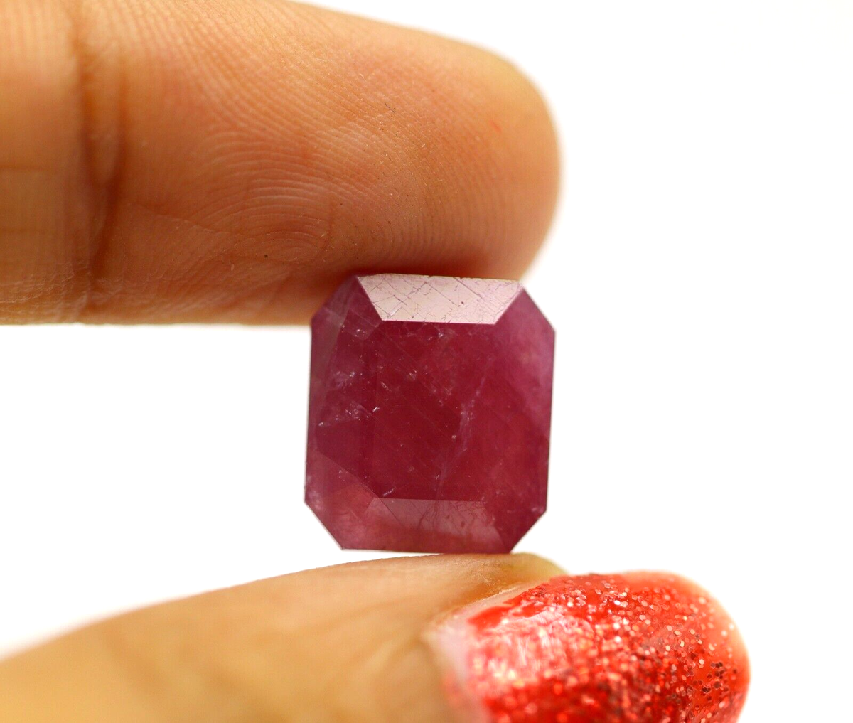 Ruby Solid Color Background 19x14 Mm Ruby Colour Doublet Oval Cut Pair