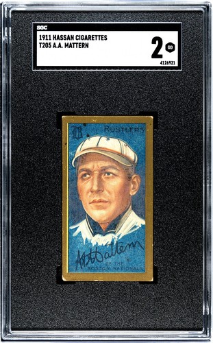 1911 T205 A.A. Mattern SGC 2 | eBay