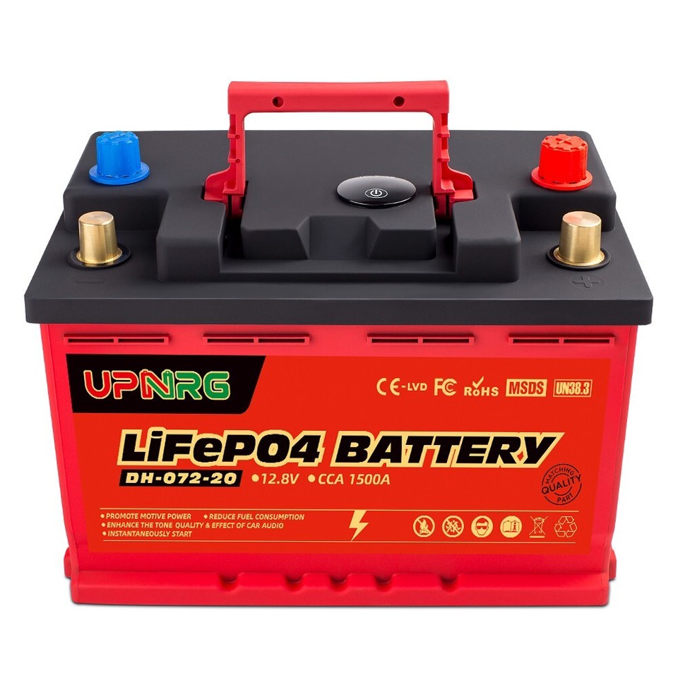 Group 48 12.8V 1500CCA Car Start Stop Lithium LiFePO4 Battery 5 Years ...