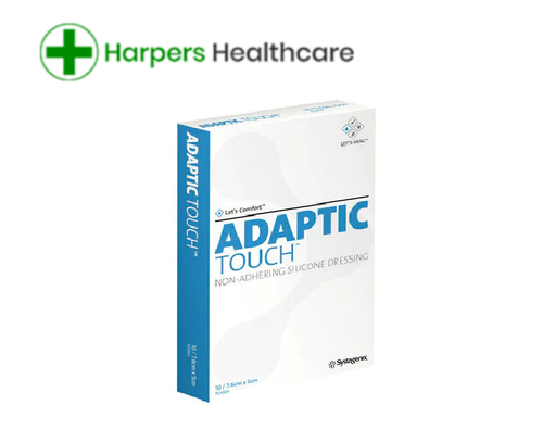 10 x Adaptic Touch Non Adherent Silicone Dressing 5cm x 7.6cm (pack of ...