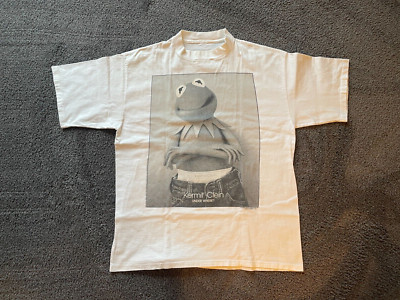 Vintage Kermit Clein T-shirt 90s White Jim Henson Muppets Calvin Klein ...