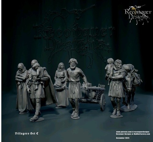 28mm Medieval Villagers tabletop gaming miniatures | eBay UK