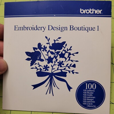 Brother Embroidery Design Boutique 1 CD-ROM, 100 Patterns | eBay