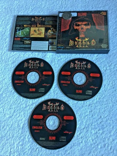 Diablo 2 (PC CD-ROM) 3 Disc Jewel Case Edition mit Serial Key Blizzard ...