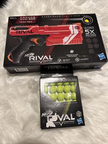 Hasbro Nerf Rival Kronos XVIII-500 Team Red Brand New W 30 Round Refill ...