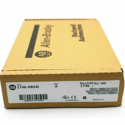 NEW Allen-Bradley 1746-NIO4I Ser A SLC 500 Analog Output Module ...