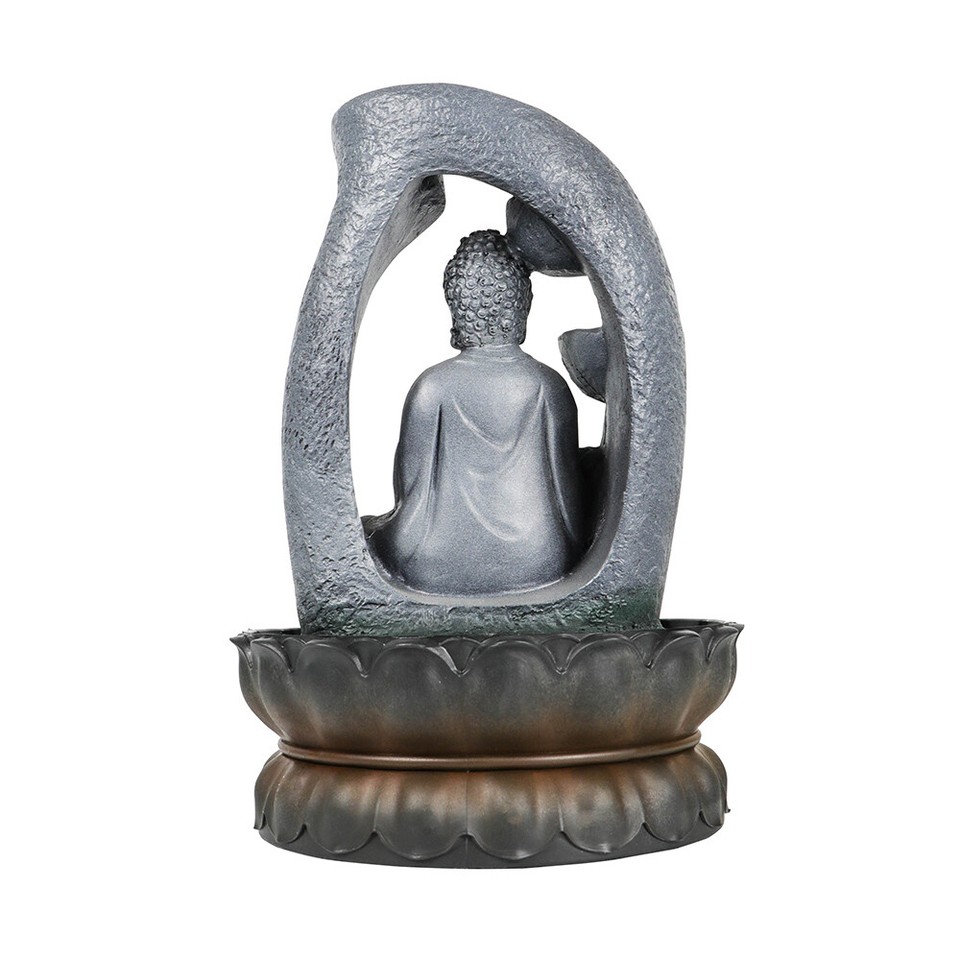 Fengshui Buddha Indoor Water Fountain for Zen Living Room Decoration ...