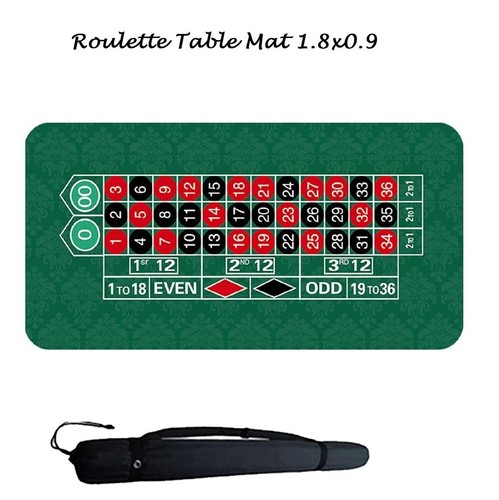 Deluxe Rubber Casino Roulette Gaming Table Mat Poker Table Cloth Pad ...