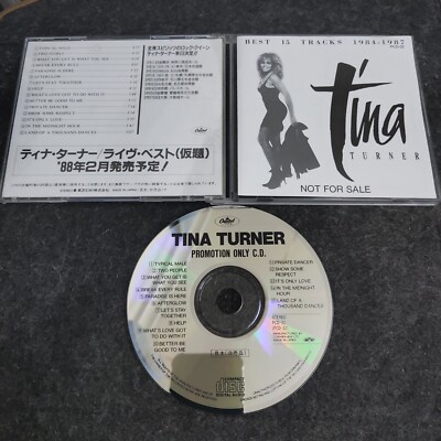 Tina Turner Best 15 Tracks 1984-1987 Japan PROMO ONLY CD MEGA RARE | eBay
