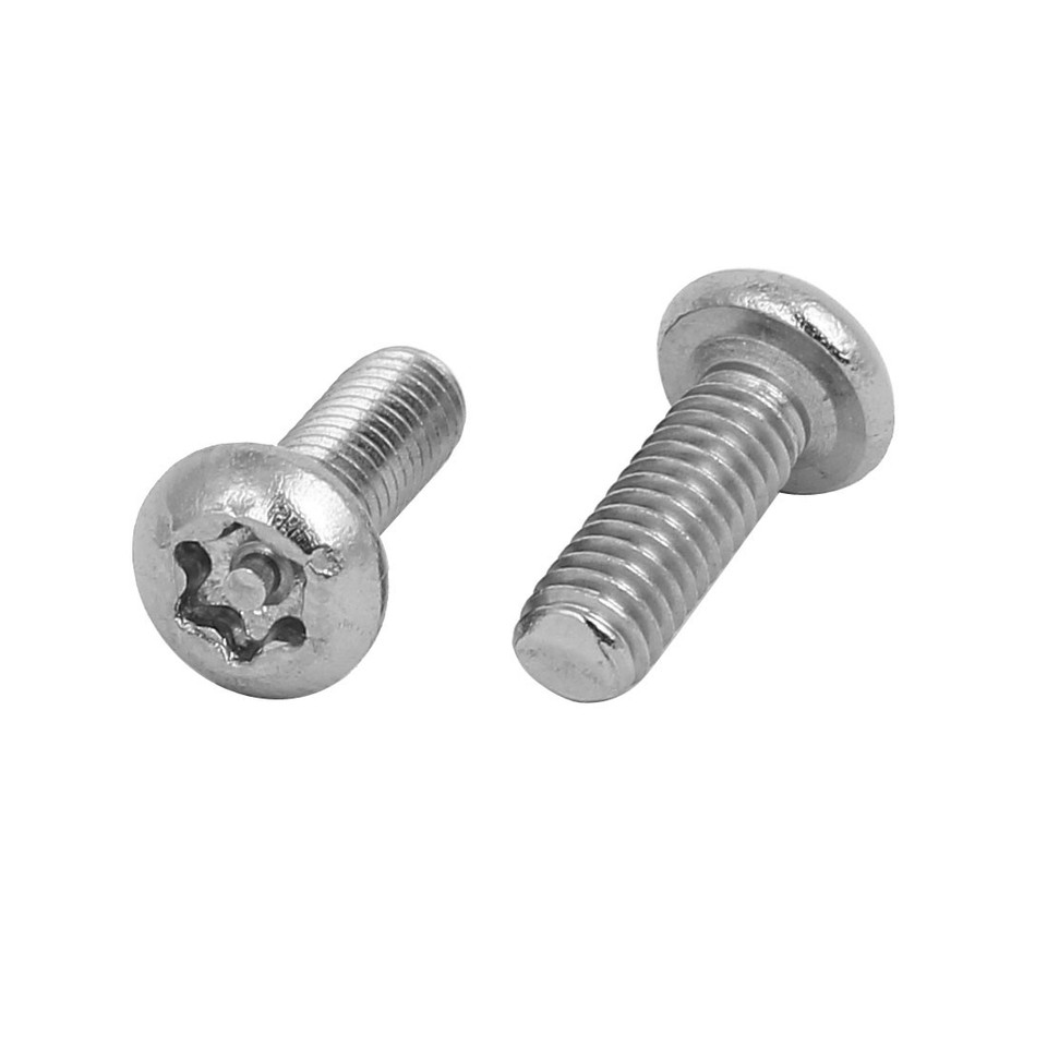 M4x12mm 304 Stainless Steel Button Head Torx Security Tamper Proof ...
