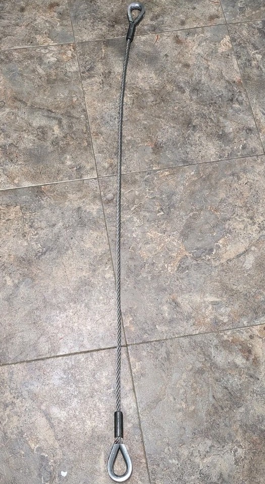 3/8'' X 53" Choker Sling Wire Rope Steel Cable Eye Lifting Rigging | eBay