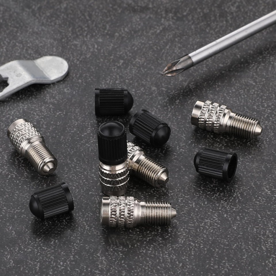 5 Pcs Double Seal Valve Stem Caps Brass Valve Stem Extension 24mm Tire ...