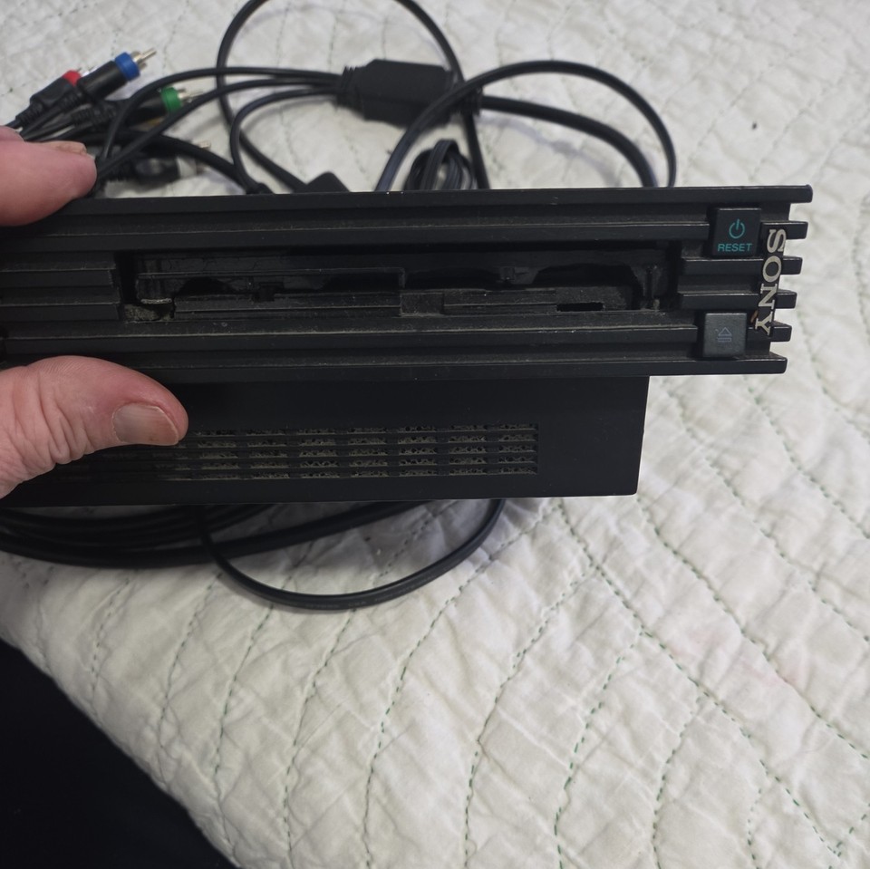 Sony PlayStation 2 PS2 Fat Console black Scph-30001 untested | eBay