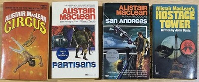Lot of 4 Alistair MacLean: Circus ~ Partisans ~ San Andreas ~ Hostage ...