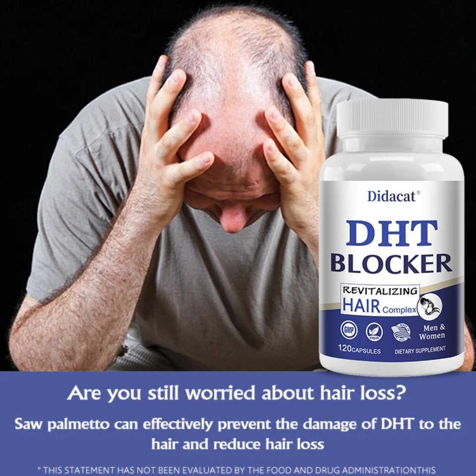 DHT Blocker with Biotin - Boosts Hair Growth Best Hair Vitamins For ...
