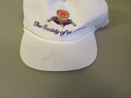 Vintage Crown Royale The Society of the Crown Snapback Hat Promo White ...