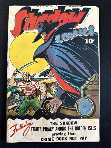 Shadow Comics #6 Volume Vol 5 1st Print Golden Age Comic 1945 Complete Good | eBay
