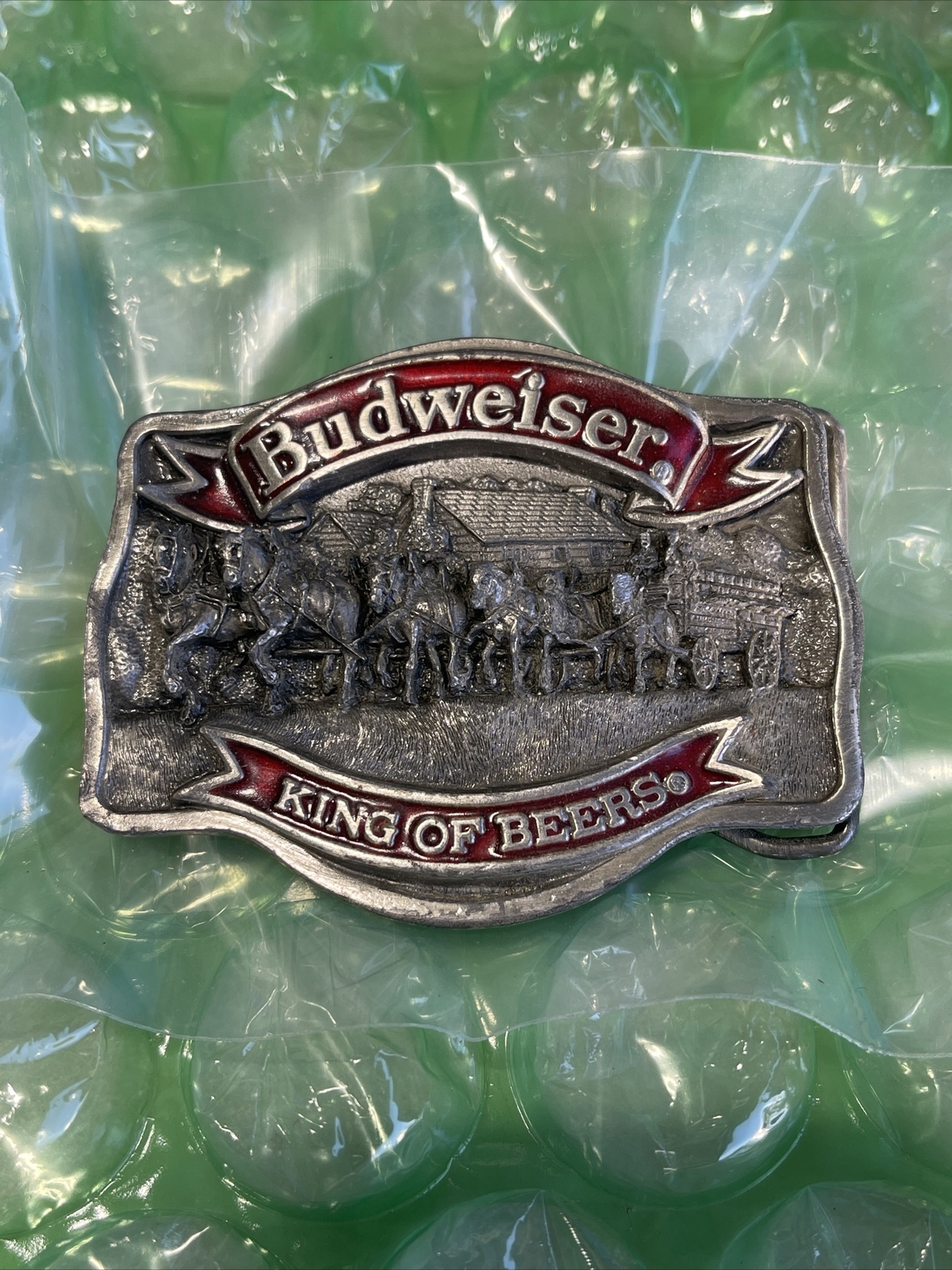 Official BUDWEISER THE KING OF BEERS BELT BUCKLE 1227 Vintage & Classic ...