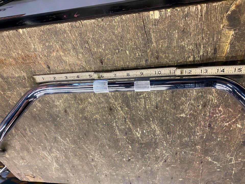 Custom Harley Fatboy Road King Handlebars 34" Wide Chrome 5" tall FLH ...