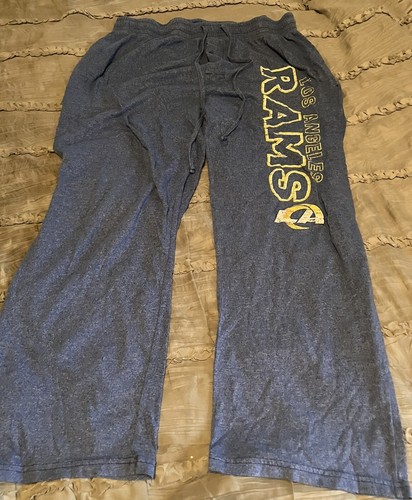 LOS ANGELES RAMS Football NFL Lounge Sleepwear Blue XL Pants FREE ...