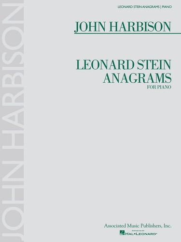 Leonard Stein Anagrams Piano Solo Classical Sheet Music John Harbison ...