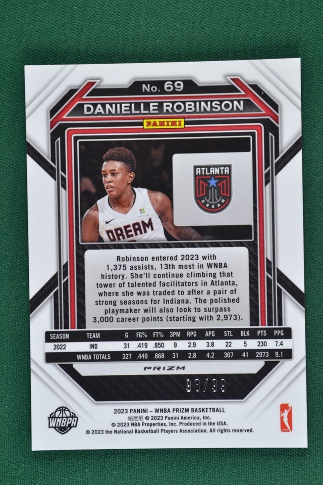 DANIELLE ROBINSON 2023 Panini Prizm WNBA Premium Box Scope /99 #69 ...