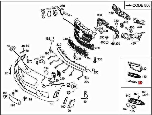 Mercedes-Benz 1728850074 Genuine OEM Trim Molding for sale online | eBay
