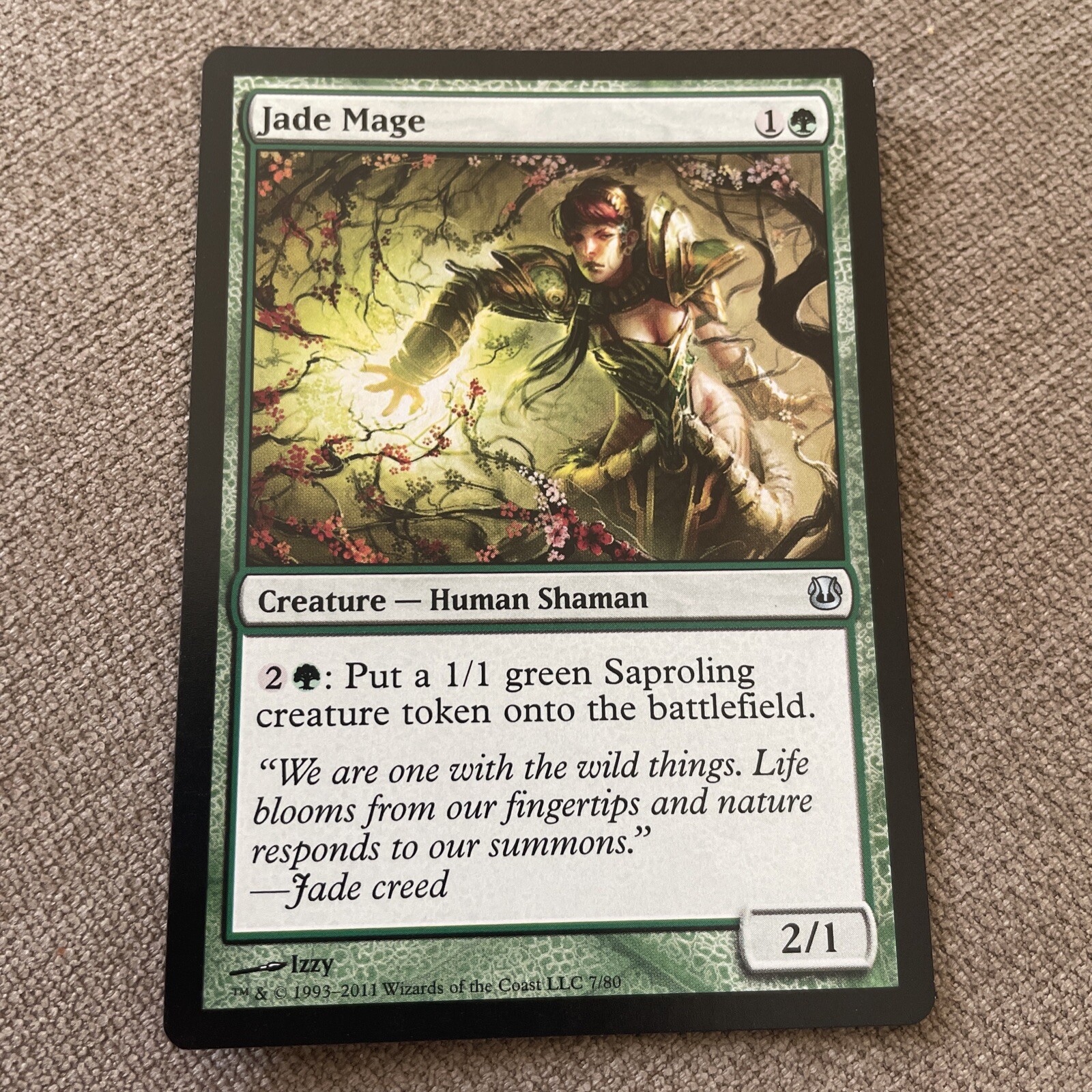 MTG Magic the Gathering Jade Mage (7/85) DD Ajani vs. Nicol Bolas LP ...