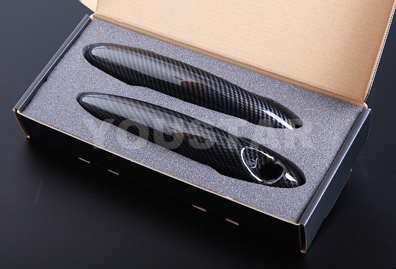 USA STOCK 4x CARBON Look Front & Barn Door Handle Covers MINI Cooper ...