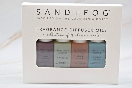 SAND + FOG Set of 4 Classic Scents Fragrance Diffuser Oils Tropical ...