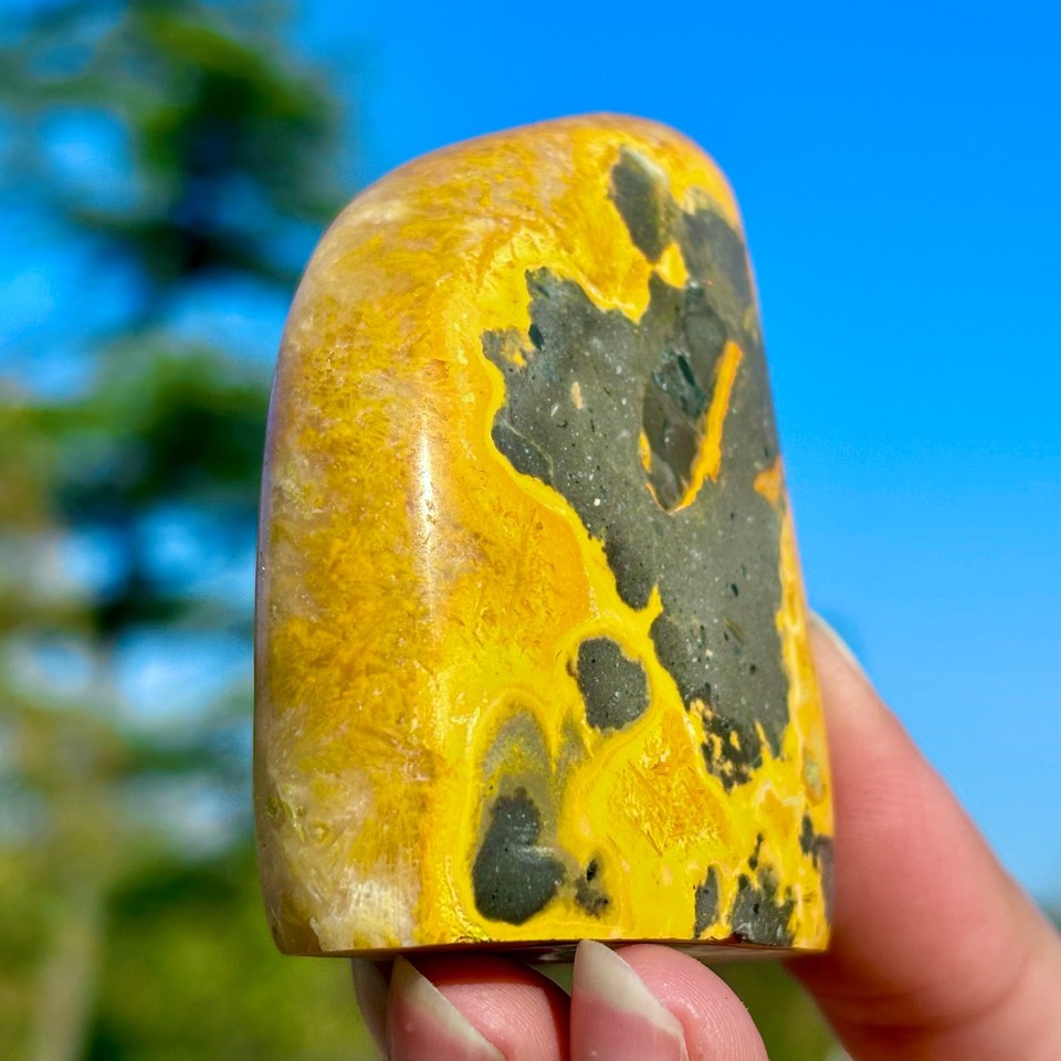 144G Natural Bumblebee Jasper Quartz Crystal Disply Freeform Reiki ...