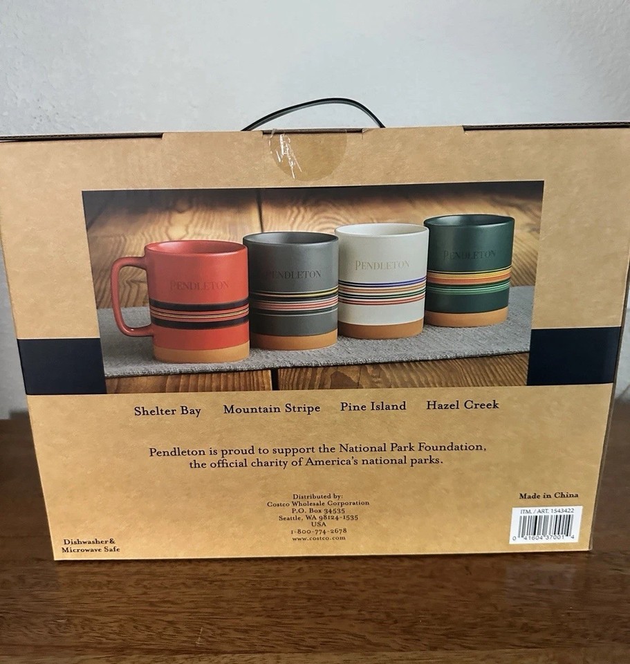 Pendleton National Parks USA Collectible Coffee Mug Set of 4 18oz 533ml ...