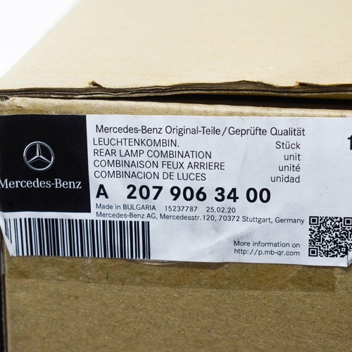 NEW MERCEDES-BENZ E-CLASS COUPE C207 REAR RIGHT TAILLIGHT A2079063400 ...