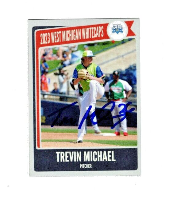 Trevin Michael signed autographed 2023 West Michigan Whitecaps custom ...