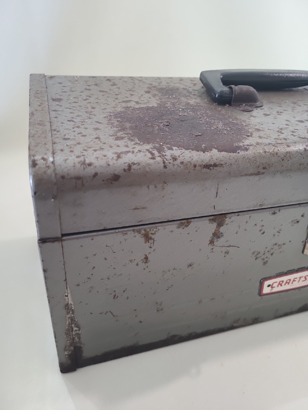 Craftsman Carry Tool Box 17" 65013 W/ Tool Tray Metal Vtg. Old Crown ...